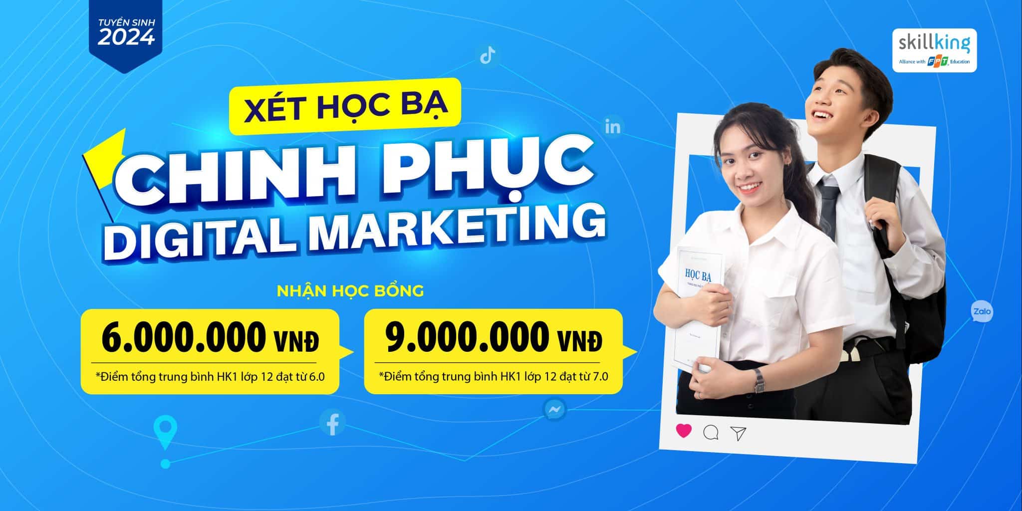 Chương trình học bổng Digital Marketing 2023 tại FPT Skillking
